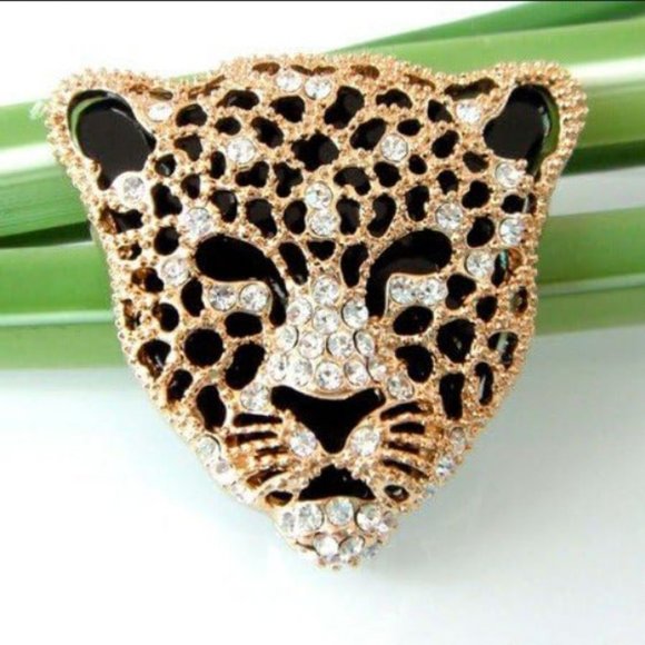 Accessories | Mens 14k Gold Jaguar Brooch Lapel Pin 2ct Diamond Suit ...